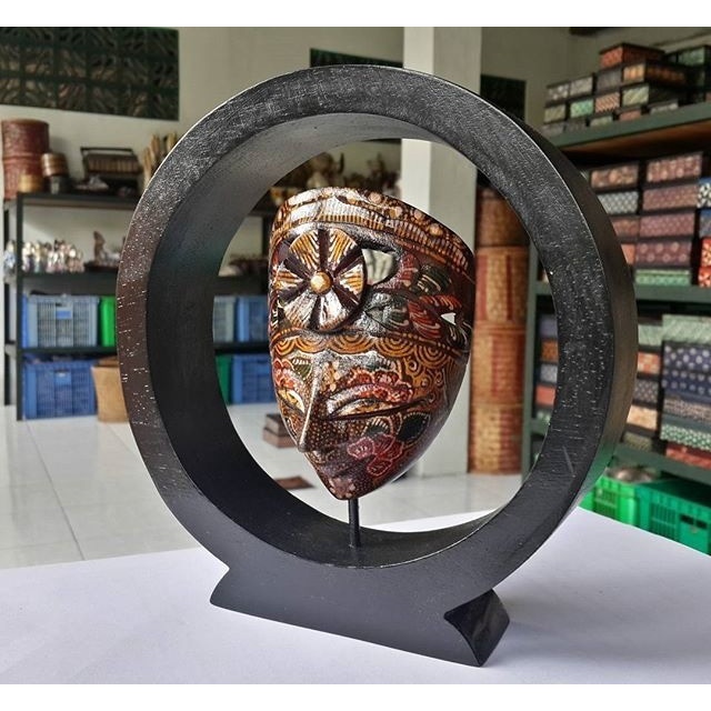 Jual Frame Topeng Bunga Bulat Batik | Shopee Indonesia