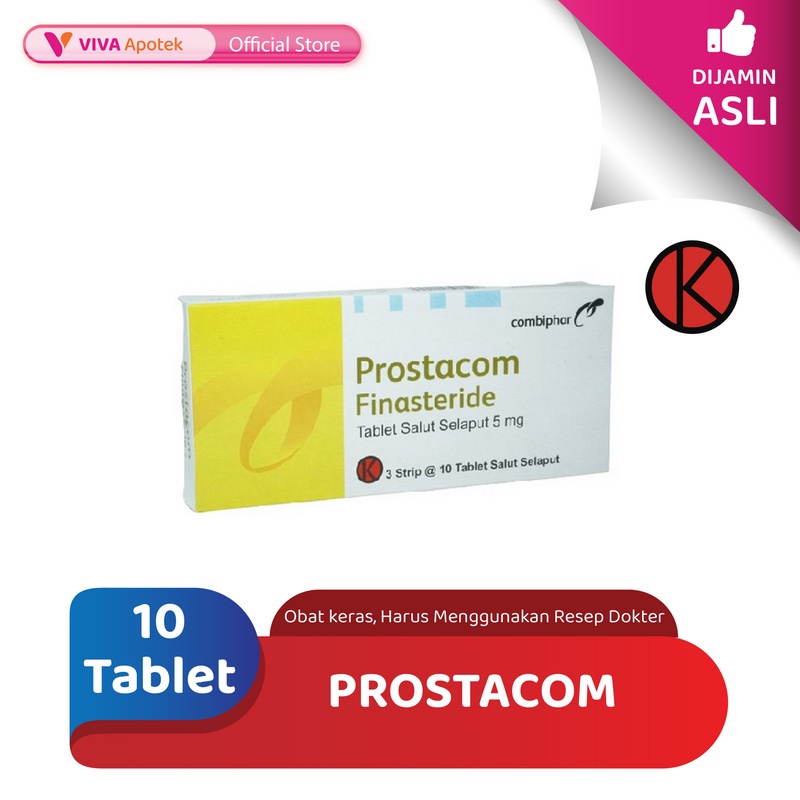 Jual Prostacom / Finasteride / Hiperplasia Prostat Jinak (10 Tablet ...