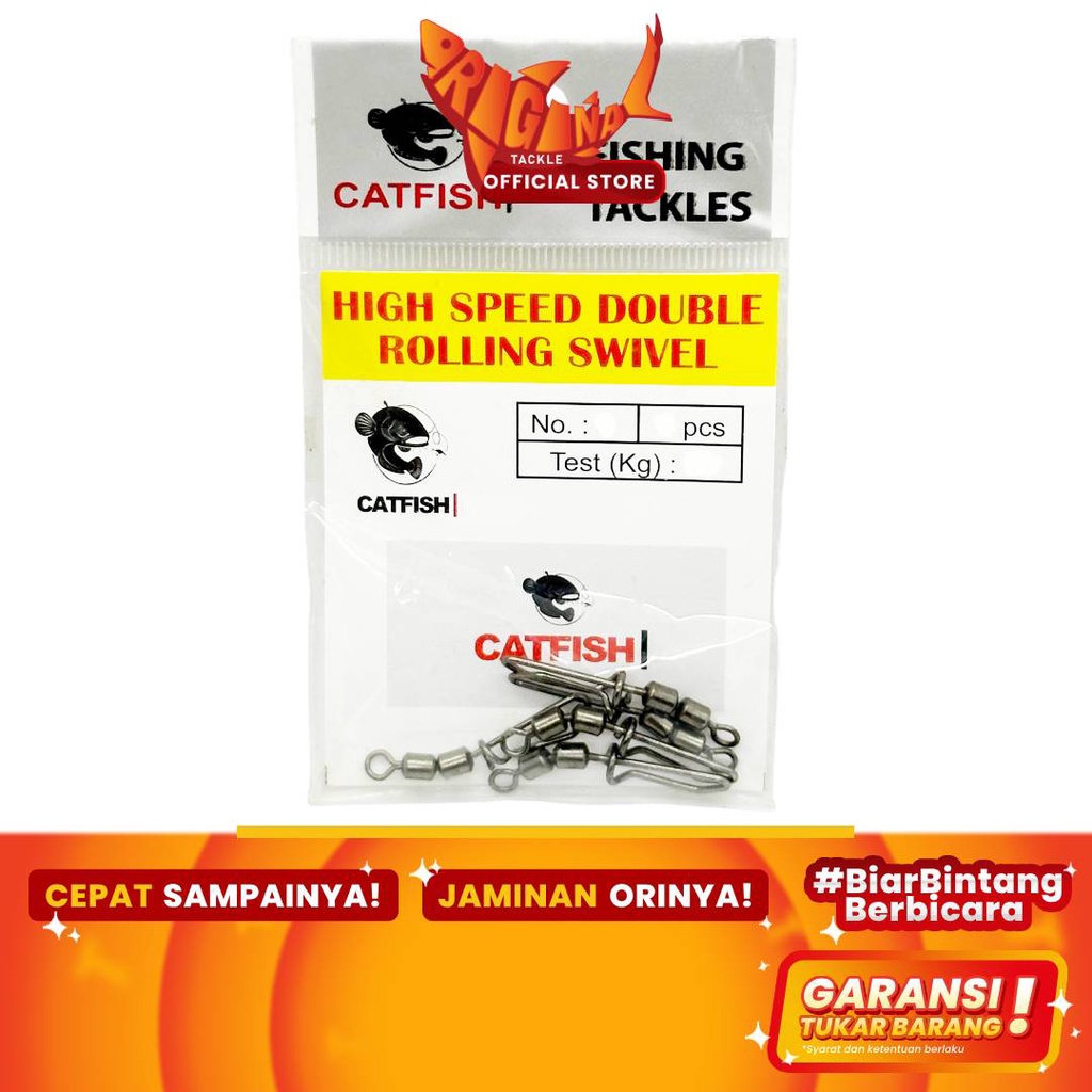 Jual Swivel Kili-kili High Speed Double Rolling Catfish Stainless Steel 2 6 8 10 12 4 | Shopee ...