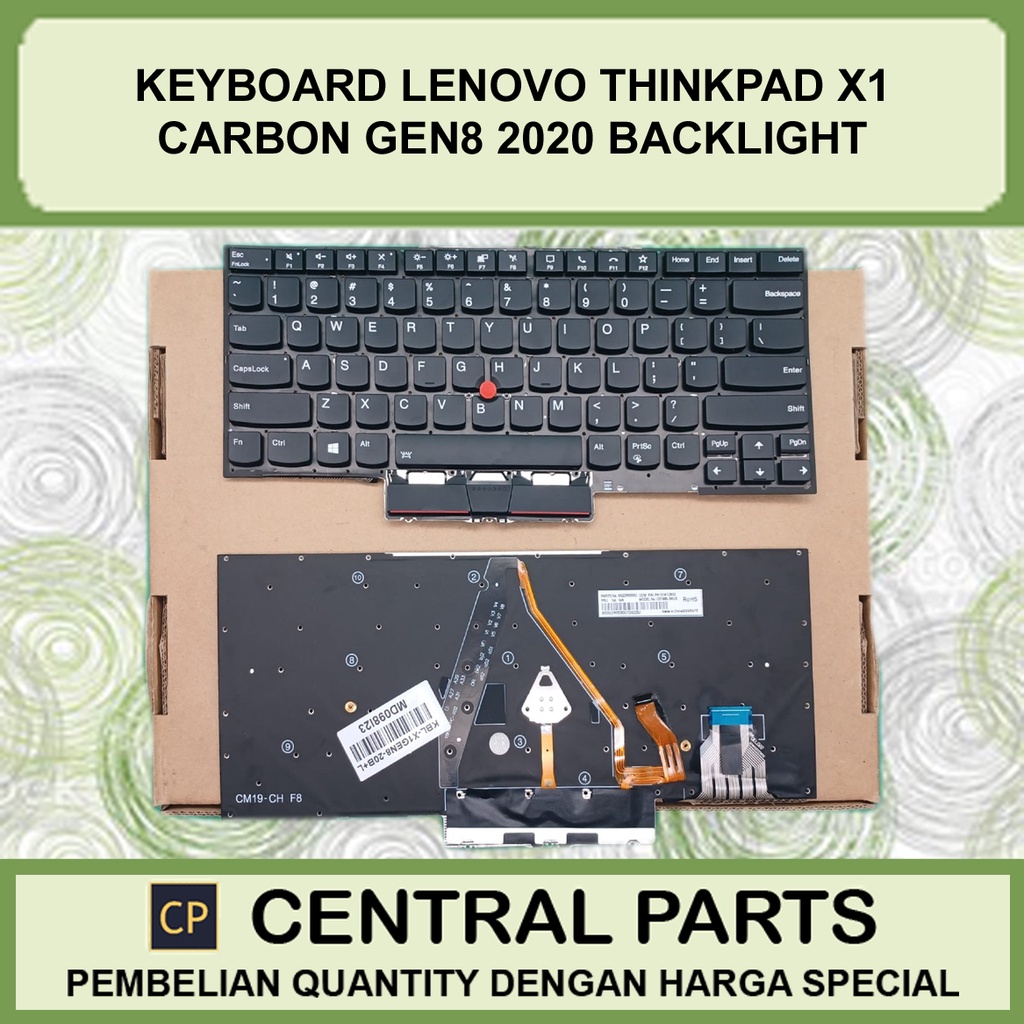 Jual Keyboard Laptop Lenovo Thinkpad X1 Carbon GEN8 2020 Backlite ...