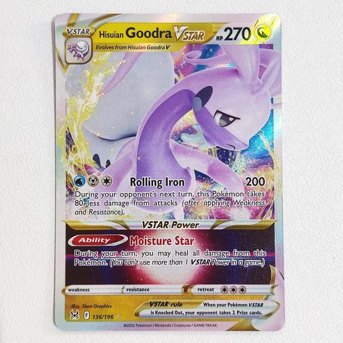 Jual Hisuian Goodra VSTAR 136/196 - Lost Origin Pokemon Card English ...