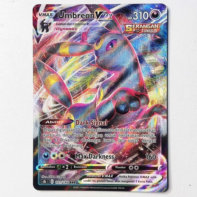 Jual Umbreon VMAX RRR 101/184 S8b - Kartu Pokemon Indonesia | Shopee Indonesia