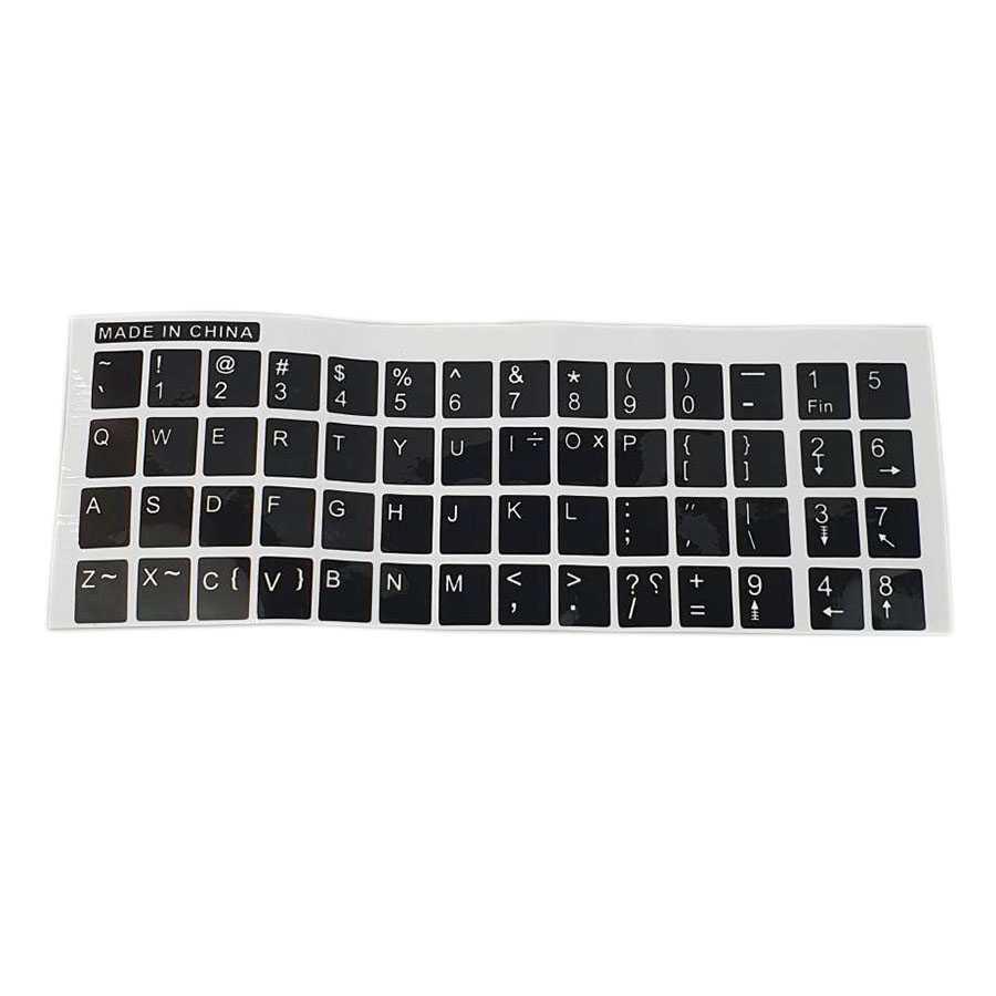 Jual Stiker Keyboard English Layout Key Caps Sticker QWERTY | Shopee ...