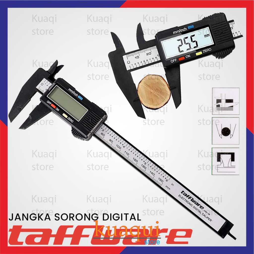 Jual Jangka Sorong Digital Sigmat LCD Screen Stainless Steel Plastik Vernier Kaliper | Shopee ...