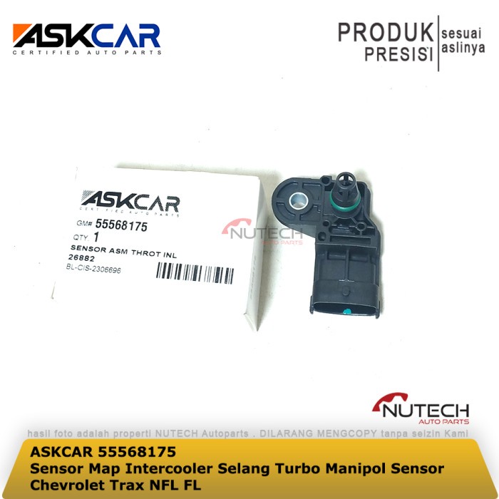 Jual Sensor Map Intercooler Selang Turbo Manipol Sensor Chevrolet Trax ...