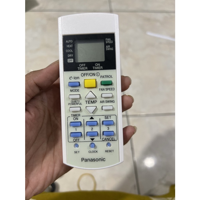 Jual New!! REMOTE REMOT AC PANASONIK A75C2998 E-ION PATROL | Shopee ...