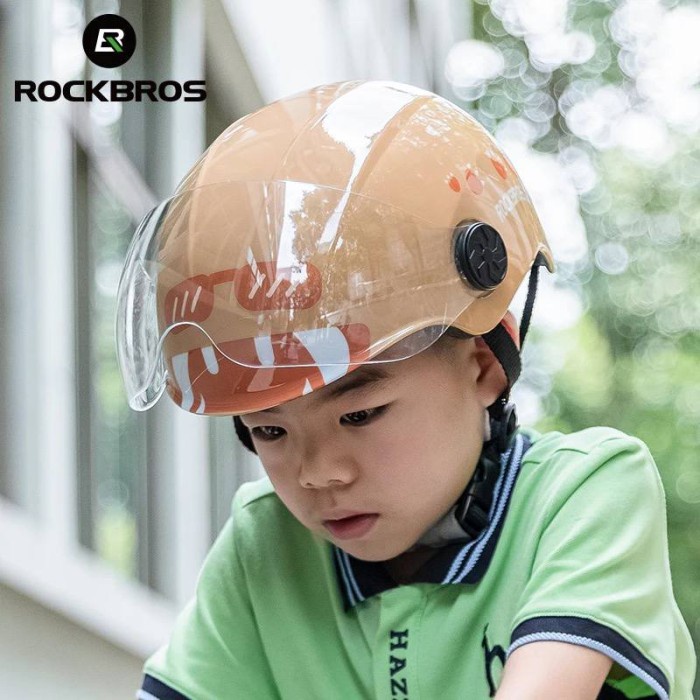 Jual Helm Sepeda Anak Visor Rockbros Ts119 Kids Cycling Helmet | Shopee ...