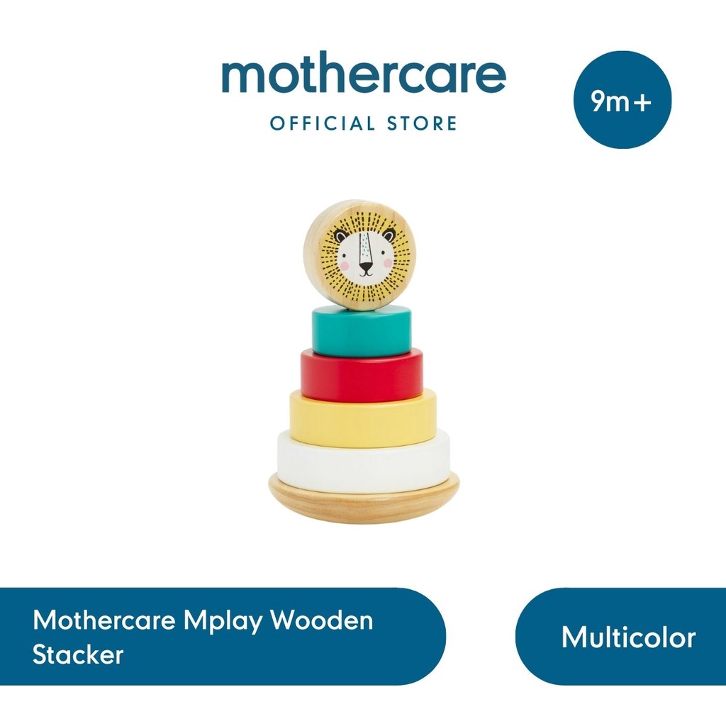 Jual Mothercare Mp Wooden Stacker - Mainan Edukasi Balok Susun Singa ...