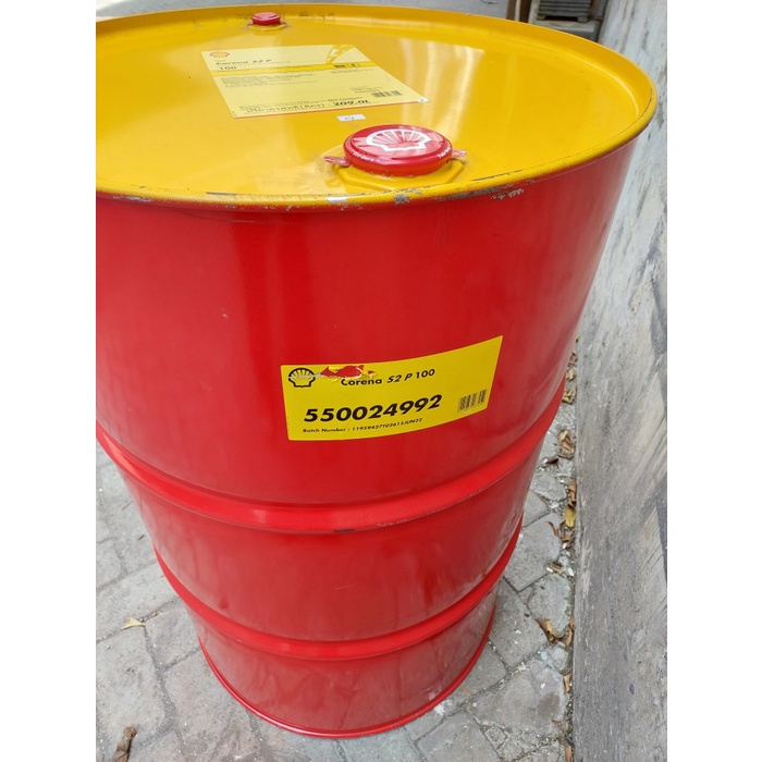 Jual Oli Kompresor Udara Air Compressor Oil Shell Corena S2 P 100 Drum ...