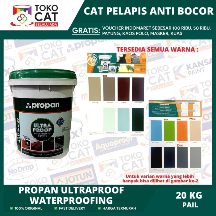 Jual CAT PELAPIS ANTI BOCOR PROPAN ULTRAPROOF READY SEMUA WARNA 20 ...