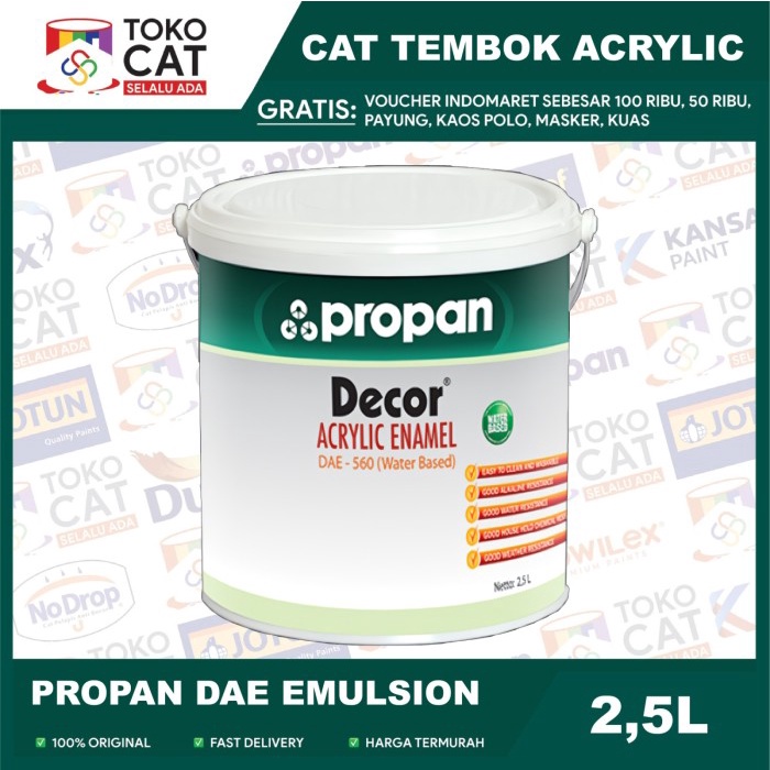 Jual CAT TEMBOK LUAR DAN DALAM PROPAN DECOR ACRYLIC ENAMEL DAE-560 ... Jual CAT TEMBOK LUAR DAN DALAM PROPAN DECOR ACRYLIC ENAMEL DAE-560 ...