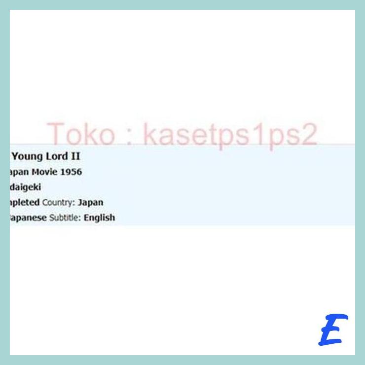 Jual | KP | CASE OF A YOUNG LORD II HD 720P JDRAMA DORAMA | Shopee Indonesia