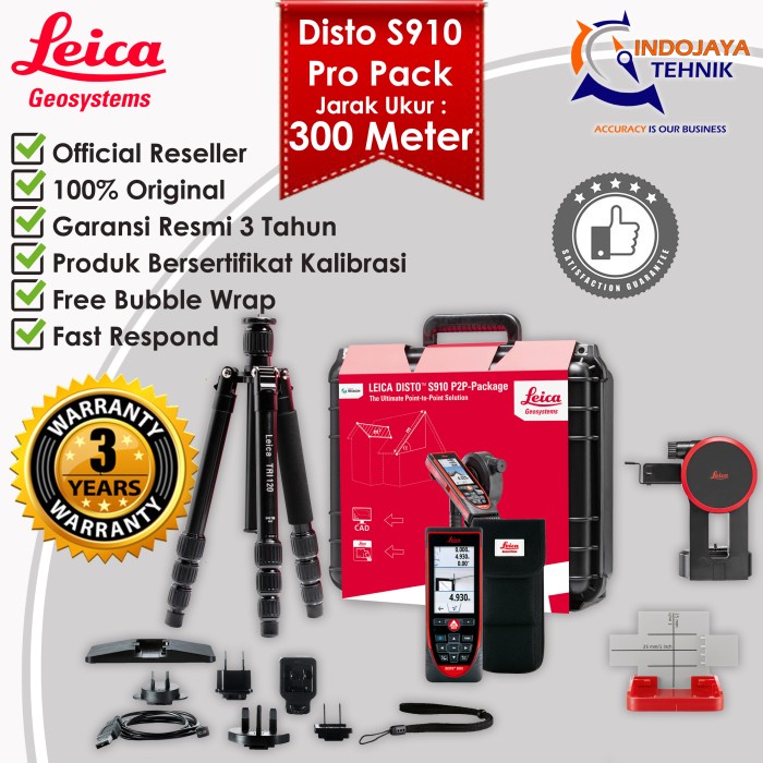 Jual Leica Laser Distance Meter / Disto S910 Pro Pack (300 meter range) | Shopee Indonesia