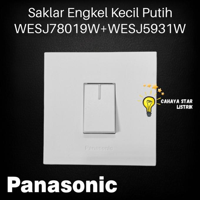 Jual Panasonic Saklar Engkel Kecil Wesj78019 + Wesj5931 White Style ...
