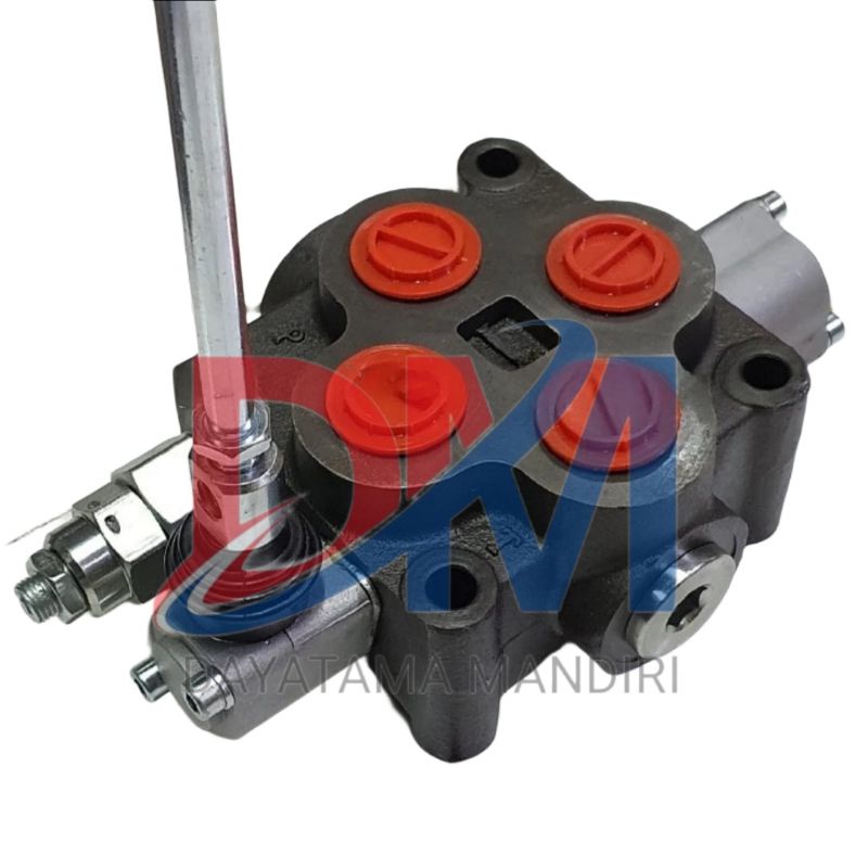 Jual P100 1P HAND CONTROL VALVE 1 TUAS / HAND VALVE HIDROLIK 100 LPM ...