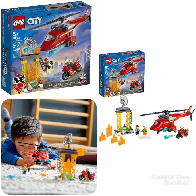 Jual Lego 60281 City Fire Rescue Helicopter 5+ Pcs Limited Edition ...