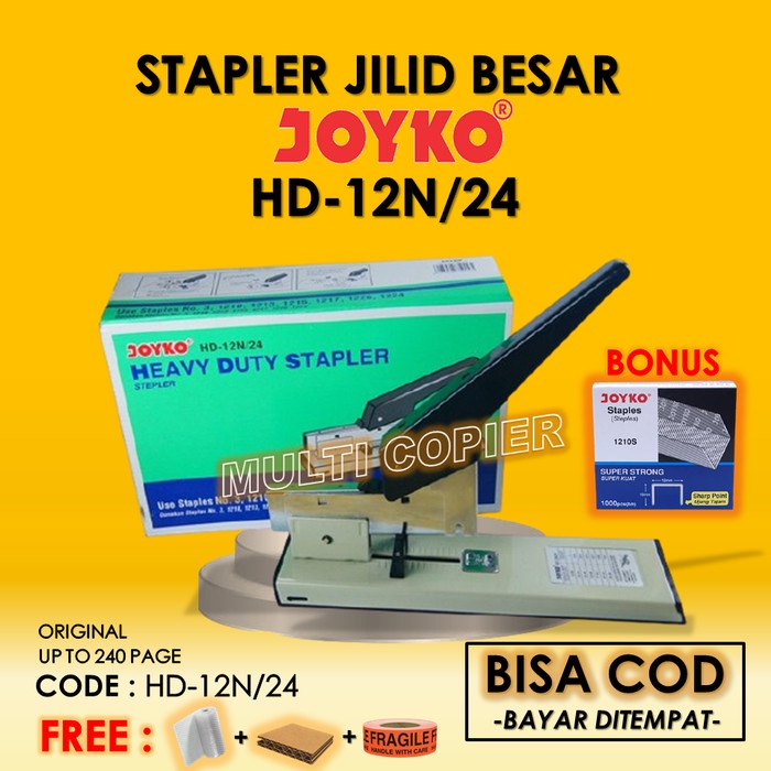 Jual [New Ori] Stapler Jilid Joyko Hd-12N/24 - Staples Heavy Duty - Hekter Termurah Berkualitas ...
