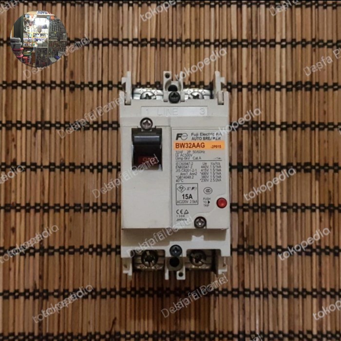Jual [New] Mccb Breaker Fuji Bw32Aag 2 Pole 15 Ampere Original Japan ...