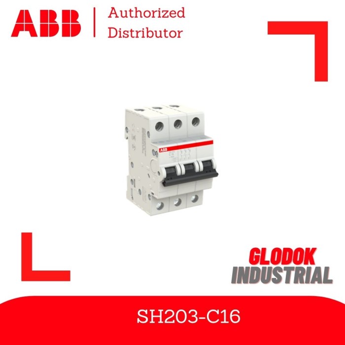 Jual [New] Abb Mcb 3P 16A 6Ka Kurva C Sh203-C16 2Cds213001R0164 Terbaru | Shopee Indonesia