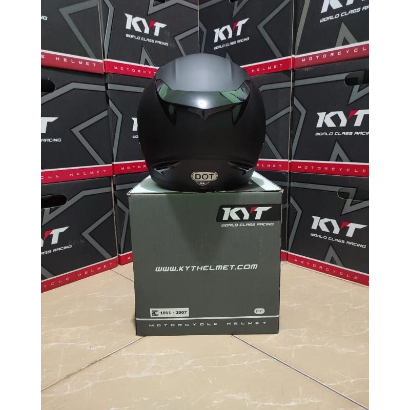 Jual Original Helm Kyt R10 Solid - Black # Beretta Store #Bergaransi ...