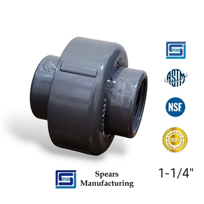 Jual [New] Watermur Pvc Size 1-1/4 Inch Sch 80 Spears Drat Dalam/Fipt ...