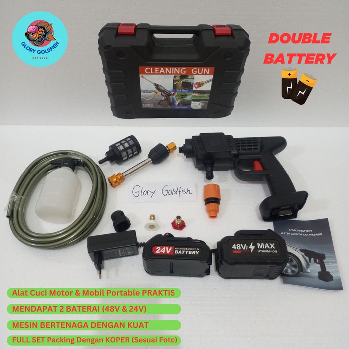 Jual Mesin Alat Cuci Steam Mobil Motor Portable Wireless Jet Car Washer ...