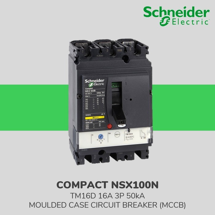 Jual Ori Schneider Electric Compact Nsx Mccb 16A 3P 50Ka Lv429847 ...