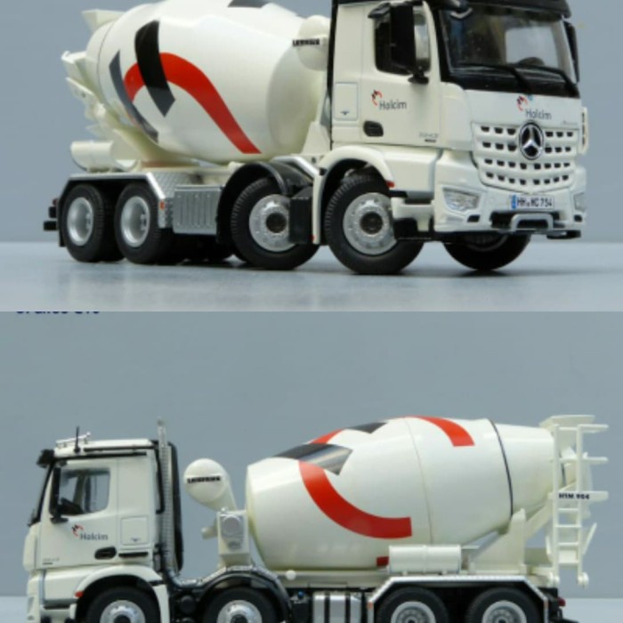 Jual Termurah Miniatur Diecast Truk Mixer Holcim Mercedez Benz Arocs ...