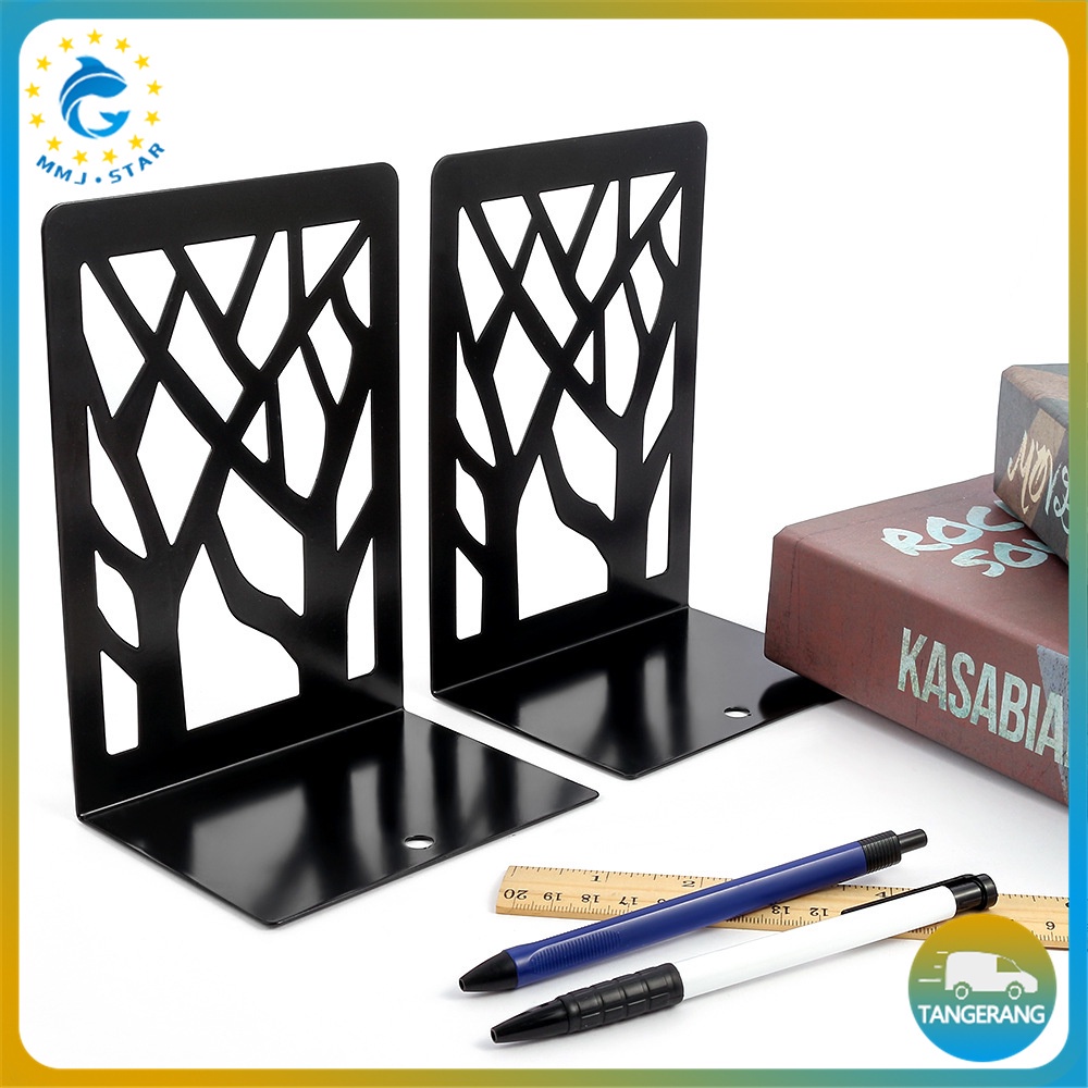 Jual 1 PasangYangga Buku Besi/Stand Book/Pembatas Buku Besi/Metal ...