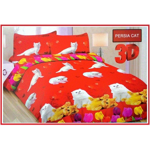 Jual [New Ori] Sprei /Spray/Sepray/Seprai Bedcover Motif Kucing/Cat Uk ...