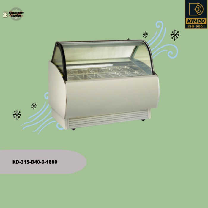 Jual [Baru] Kinco Display Gelato Showcase Ice Cream IcM Terbatas ...