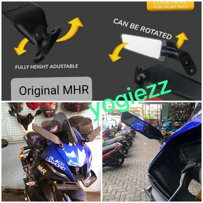Jual Spion Winglet Yamaha R25 R15 Nmax Xmax Lexi Aerox Cbr Gsx Cbr ...