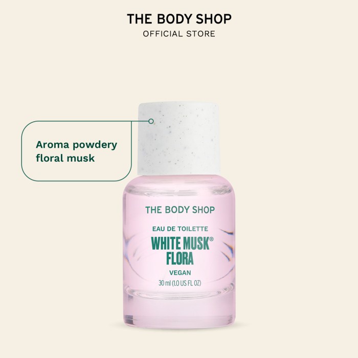 Jual The Body Shop White Musk Flora Eau De Toilette Parfum EDT 30ml | Shopee Indonesia