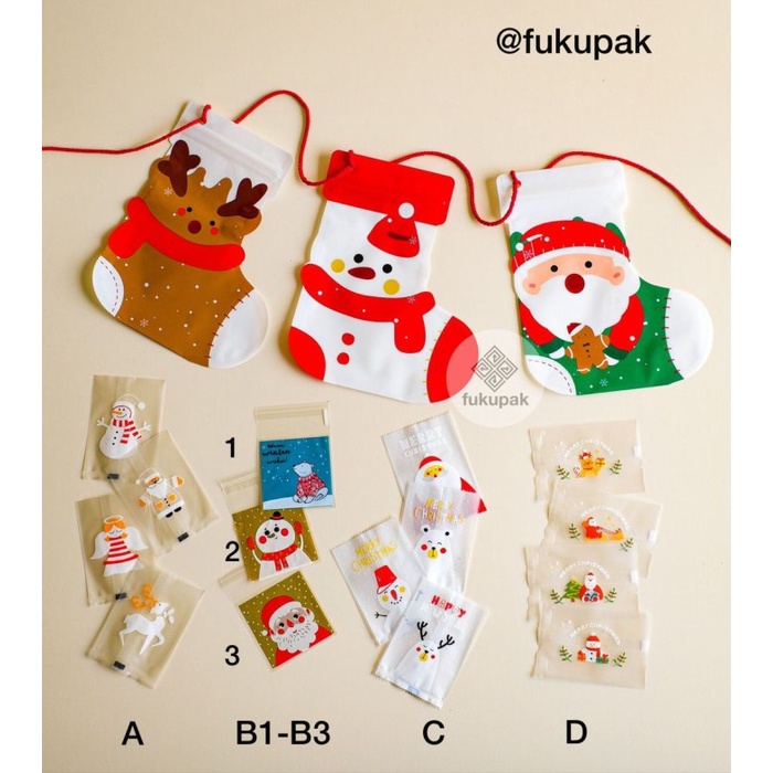 Jual Plastik Cookies Natal, Plastik Kue Natal, Christmas Cookie Wrapper ...