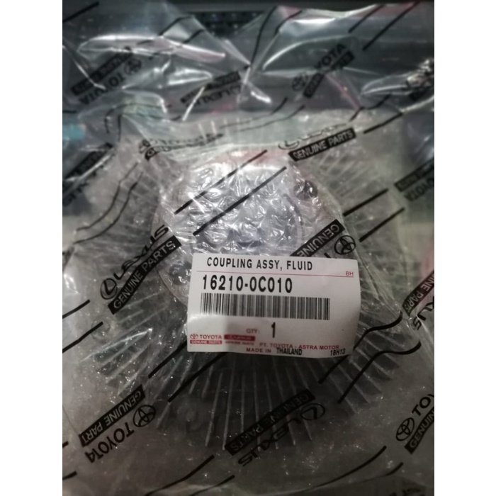 Jual 16210-0c010 coupling assy, fluid, ori toyota fortuner/hilux/kijang ...
