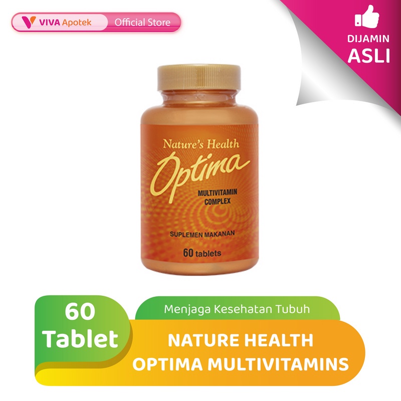 Jual Nature Health Optima Multivitamins Menjaga Kesehatan Tubuh (60 ...