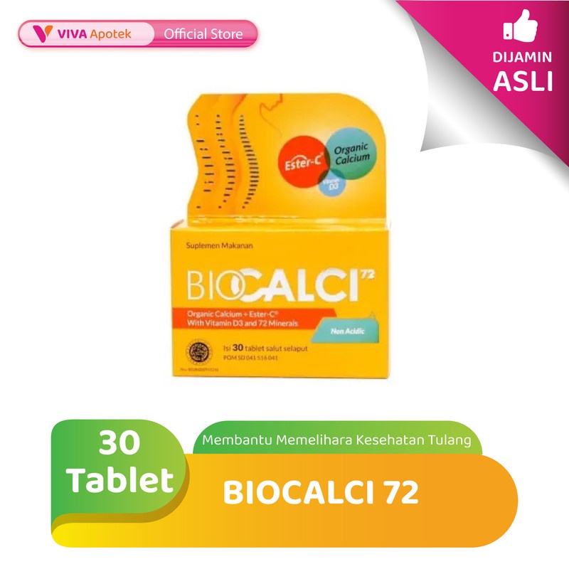 Jual Biocalci-72 Tablet untuk Menjaga Daya Tahan Tubuh - 30 Tablet ...