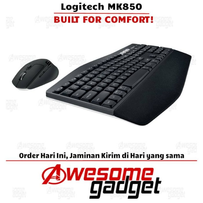 Jual Keyboard Mouse Logitech Mk850 Wireless Bluetooth M720 Combo Flow ...