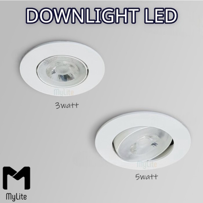 Jual Open DS] Lampu Downlight Led 3 Watt/5Watt 220 Volt (White/Warm ...