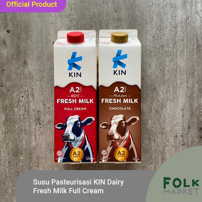 Jual Ready stock] Susu Pasteurisasi KIN Dairy Fresh Milk Full Cream | Shopee Indonesia