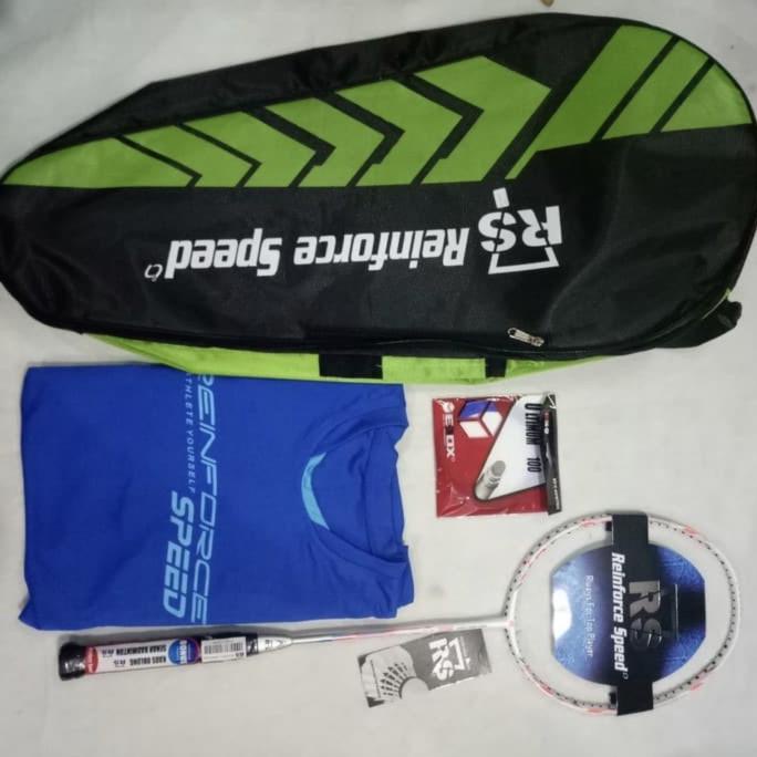 Jual Raket Badminton Rs Iso Power 555 Lengkap Set Tas Senar Kaos Grip ...
