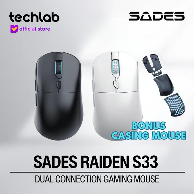Jual Sades Raiden S33 Mouse Gaming Wireless Modular Dual Mode | Shopee Indonesia