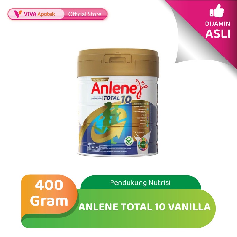 Jual Anlene Total 10 Susu Benutrisi Rasa Vanilla (400 Gram) | Shopee ...