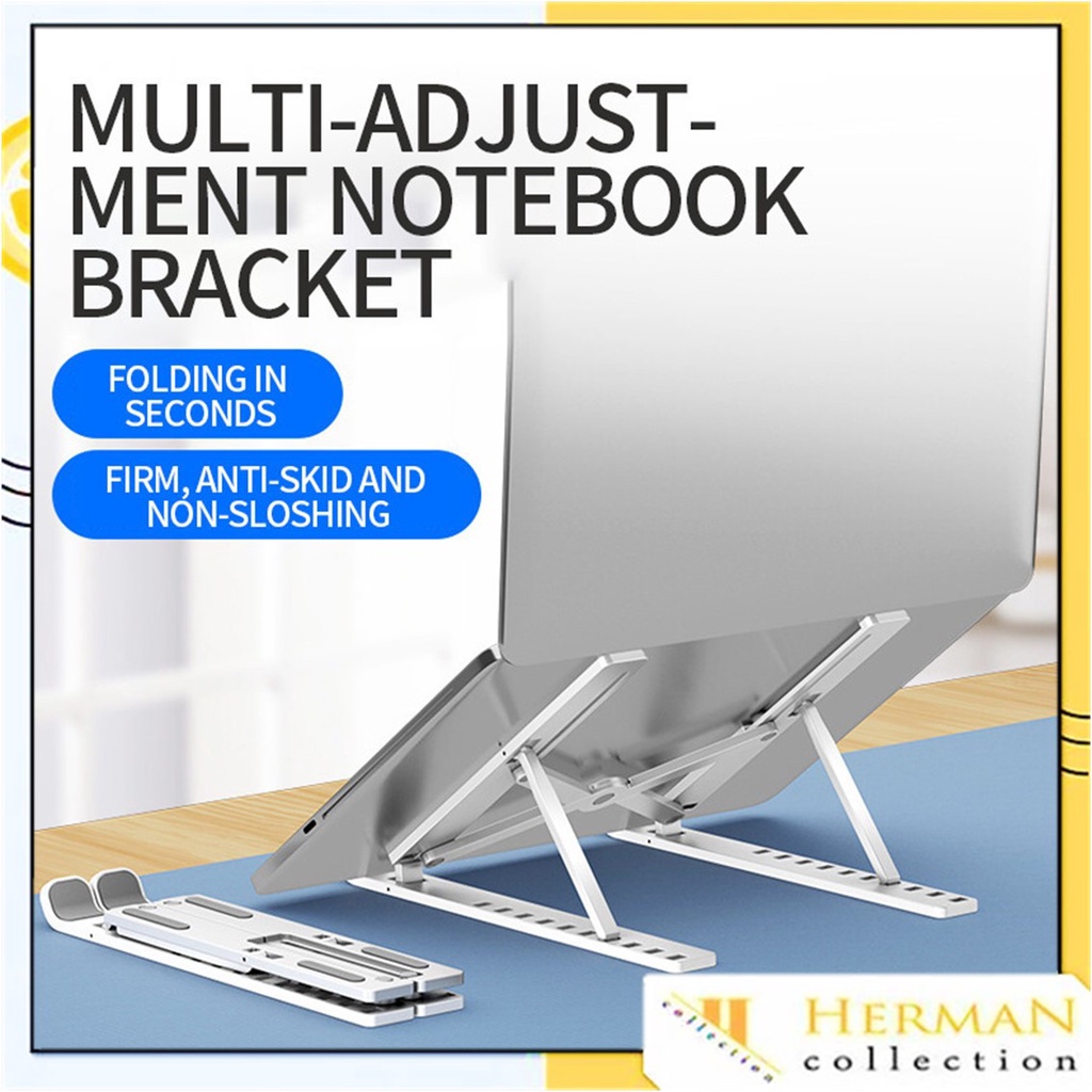 Jual HC Stand Holder Laptop Portable Folding Stand Lipat Anti Slip ...