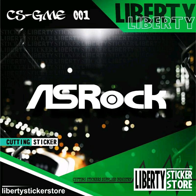 Jual Cutting Sticker Asrock | Cutting Stiker Asrock | Stiker Gaming ...