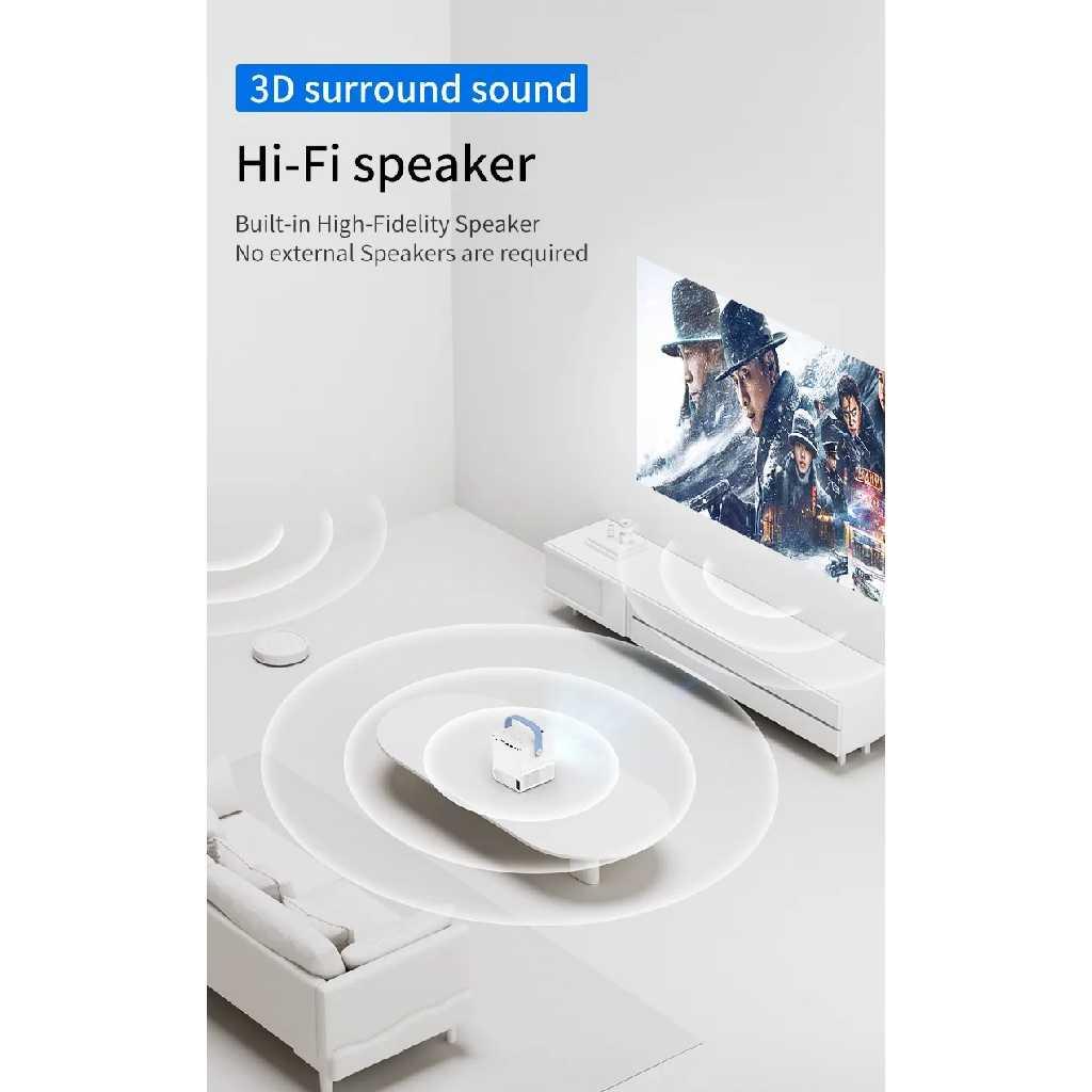 Jual Tripsky T2 Mini Android Version - Smart Projector 120 Ansi Lumens ...