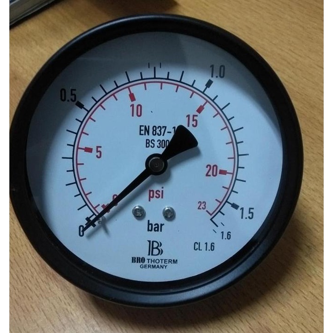 Jual Pressure gauge / Manometer Tipe BS 300 3 inch Center Back ...