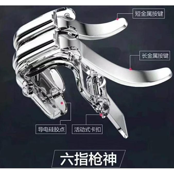 Jual RAJHO-Trigger PUBG W6 R1 L1 Sharpshooter Metal Aloy Controller ...