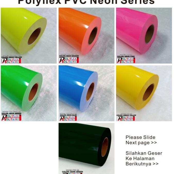 Jual Polyflex Korea PvC Neon Colour | Shopee Indonesia