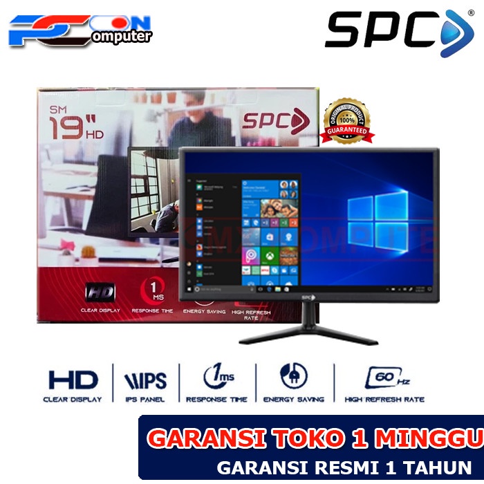 Jual MONITOR LED Monitor SPC SM-19HD 19 inch | Shopee Indonesia